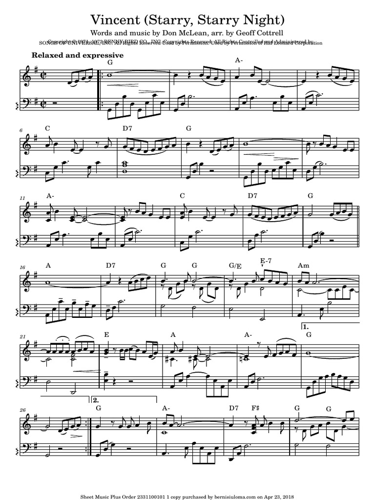 Vincent Don Mclean Pdf Color