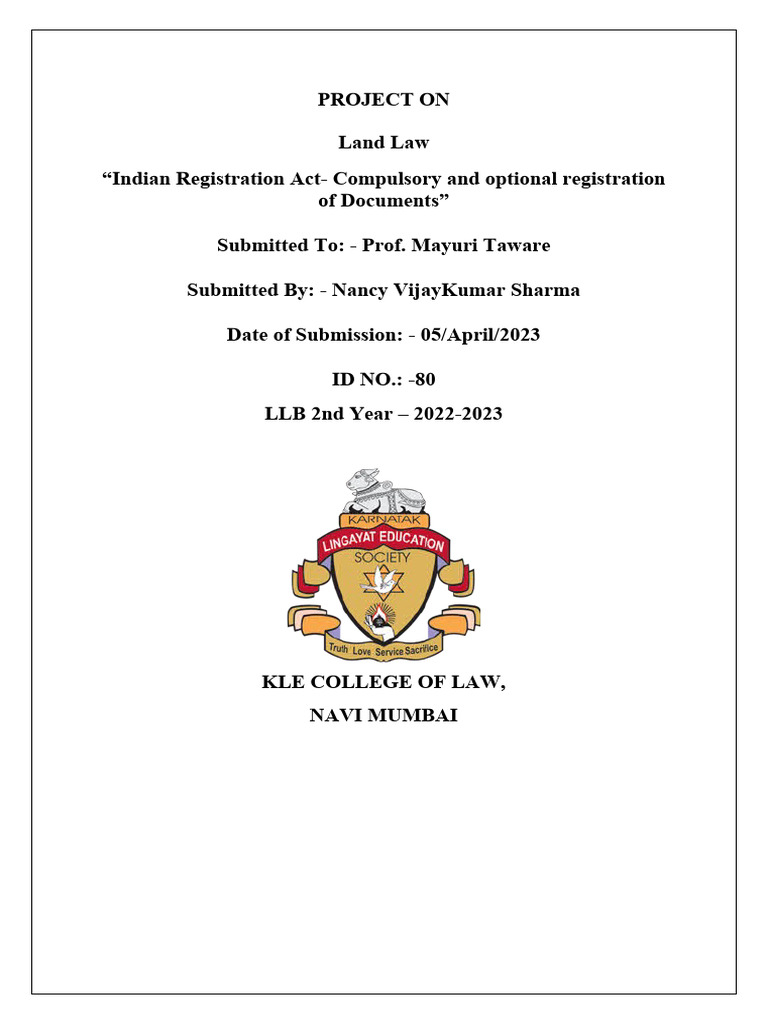 Land Law Llb Pdf Deed Mortgage Law
