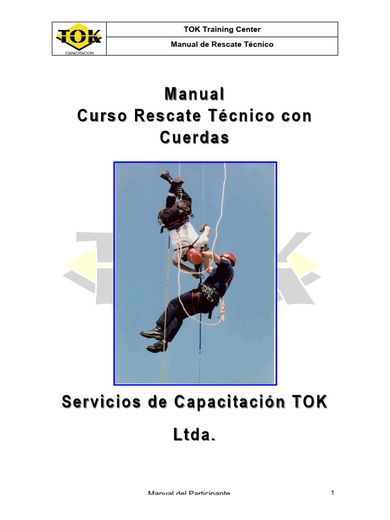 Manual de Rescate Técnico | PDF | Nudo | Cuerda