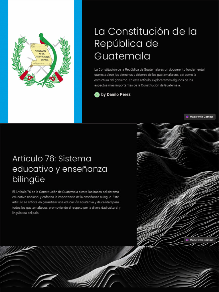 Artículo 76: Educación Bilingüe en Guatemala | PDF | Guatemala ...