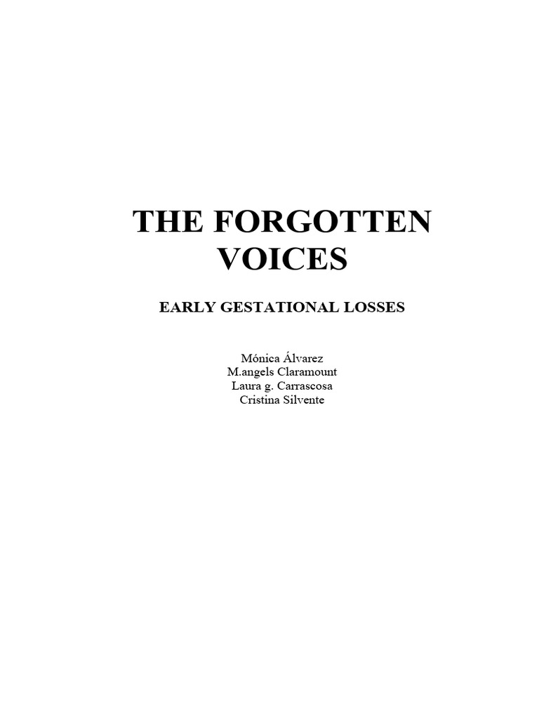 The Forgotten Voices | Download Free PDF | Lactation | Pregnancy