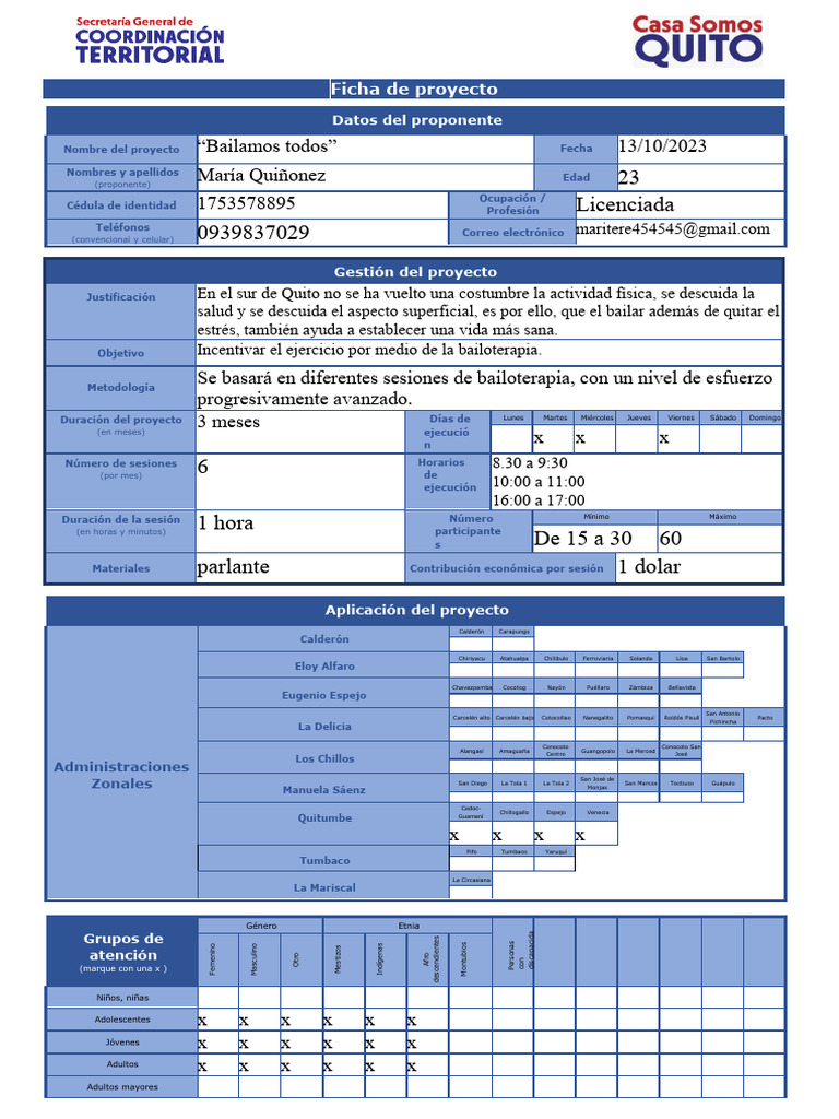 Ficha Propuesta Taller CSQ 2022 1 | PDF