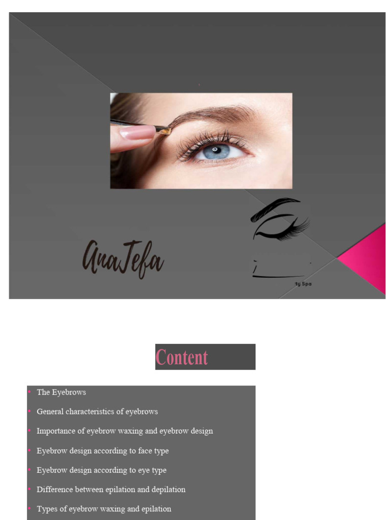 Original Eyebrow Design Course | PDF | Eyebrow | Hair Removal