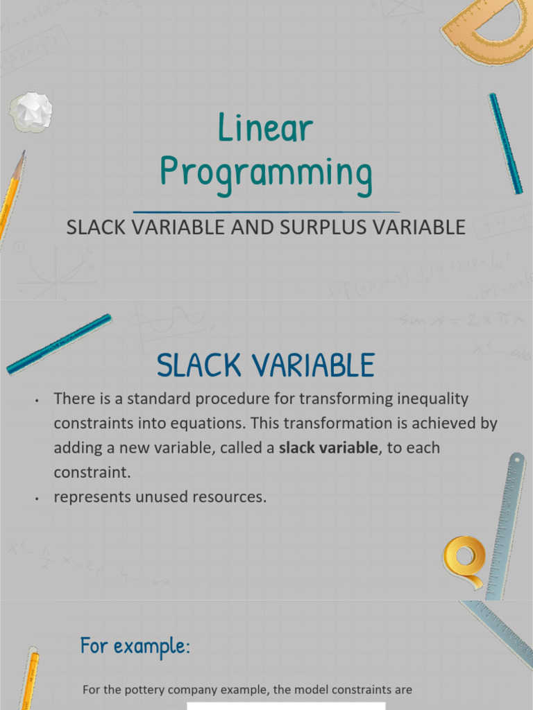 Linear Programming Part 3 | PDF | Mathematical Optimization | Linear ... Linear Programming Part 3 | PDF | Mathematical Optimization | Linear ...