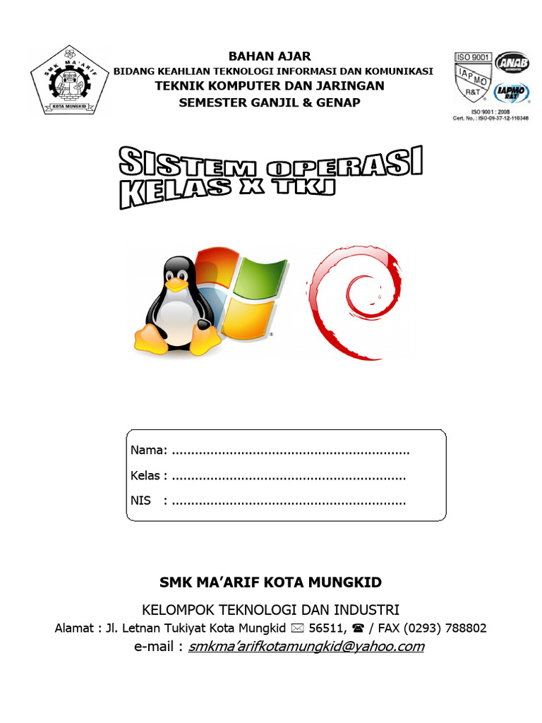 Modul Sistem Operasi X TKJ | PDF