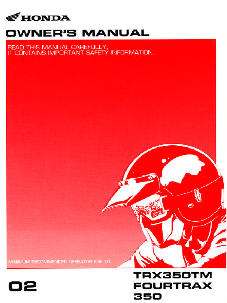 TRX 3502002 TRX 350 TM | PDF