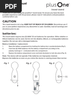 6703 PlusOne Personal Massager Full Instruction Manual | PDF