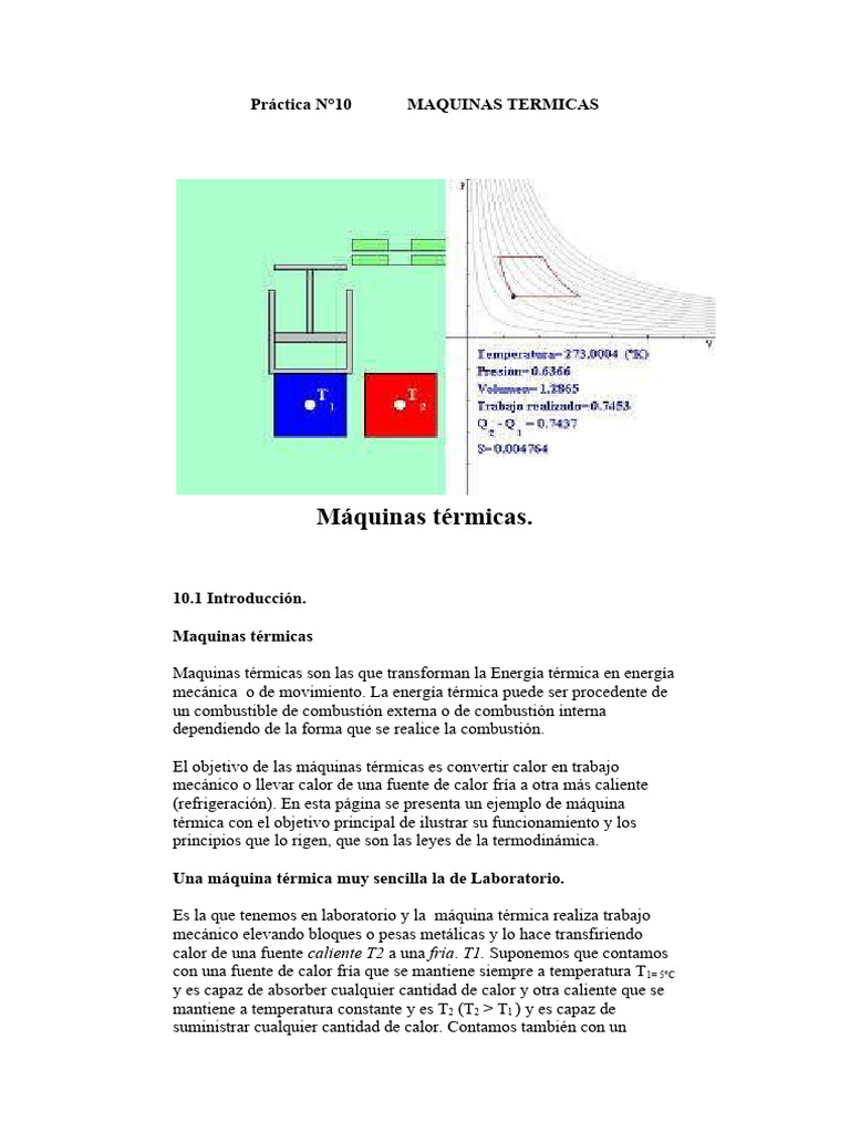 Maquinas Termicas | PDF | Calor | Entropía