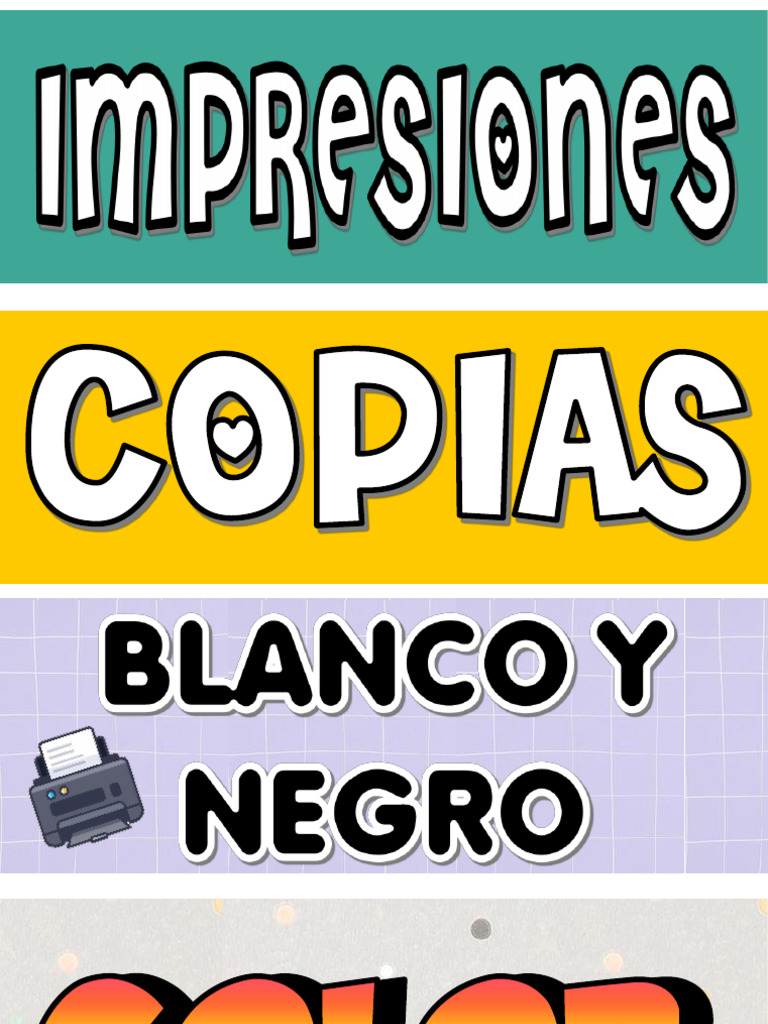 Letreros Para Papelería Pdf
