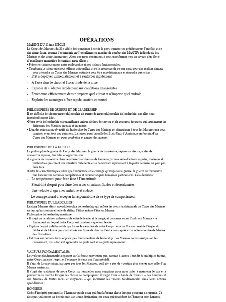 Cours de CPL - Opérations | PDF