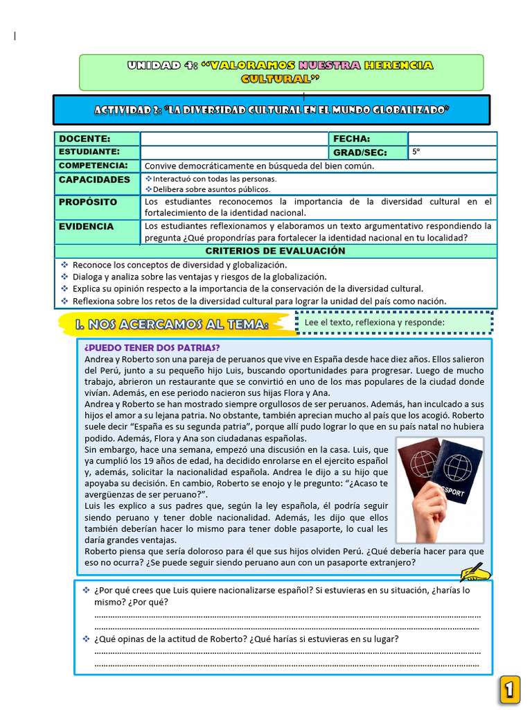 5° DPCC - Actv.02-Unid.4 2023 | PDF