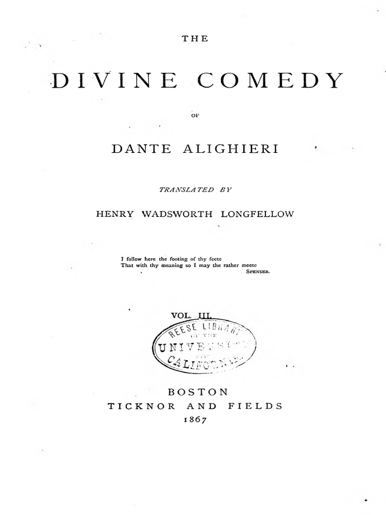 Dante's Divine Comedy English (Italian Lit) | PDF | Heaven | Thou