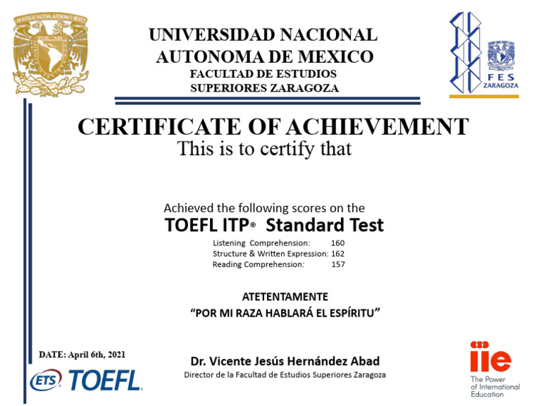Diploma TOEFL | PDF