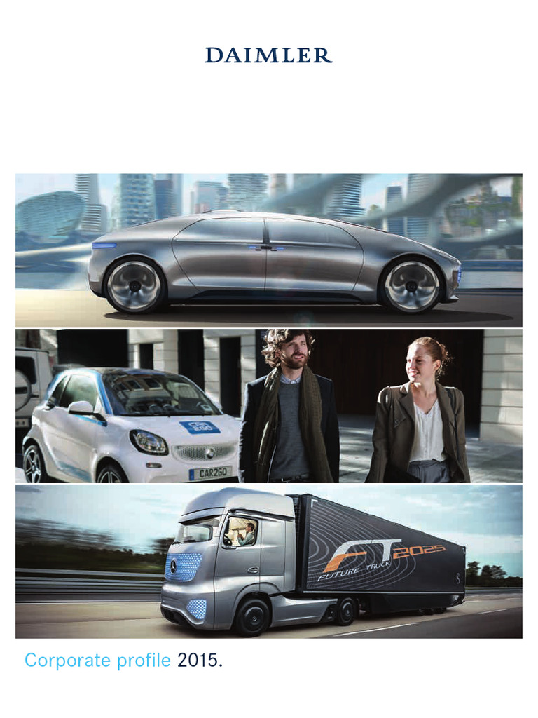 Daimler Corporate Profile 2015 Overview | PDF | Mercedes Benz | Car
