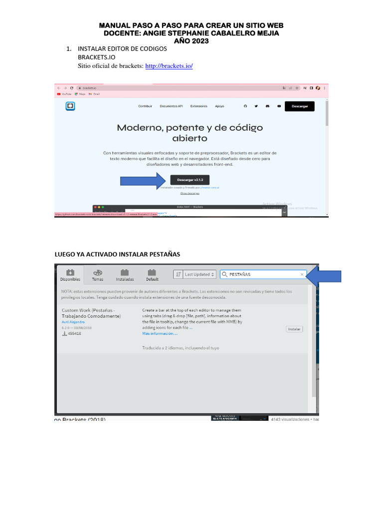 Manual para Crear Un Sitio Web Paso A Paso 12avo | PDF | HTML | Internet