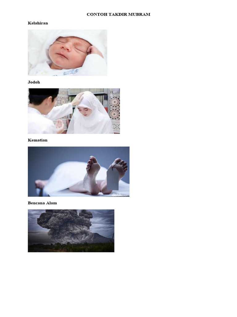 Contoh Takdir Mubram | PDF