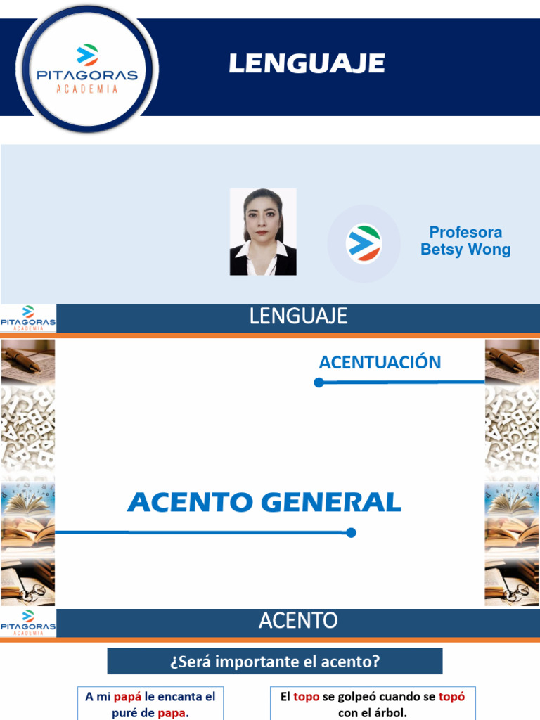 Sb-Le-T05-Acentuación-Prof. Betsy Wong | PDF | Fonética | Lingüística