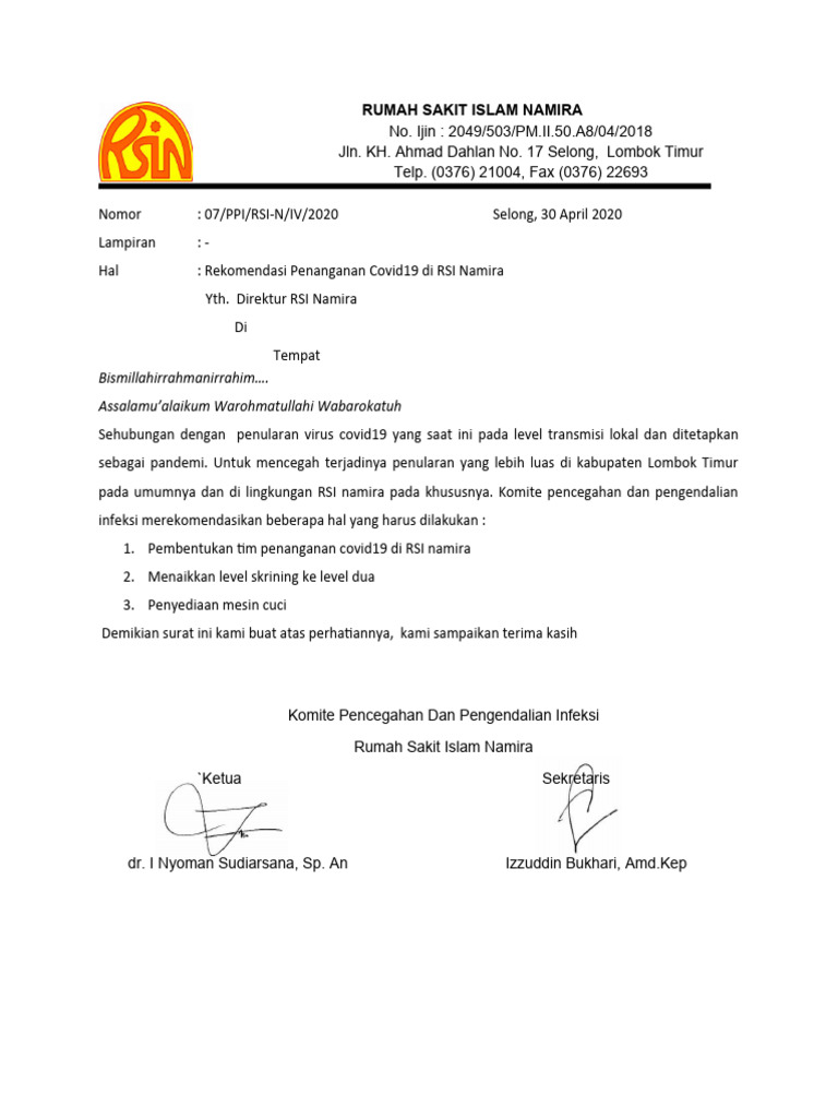 Surat Rekomendasi | PDF