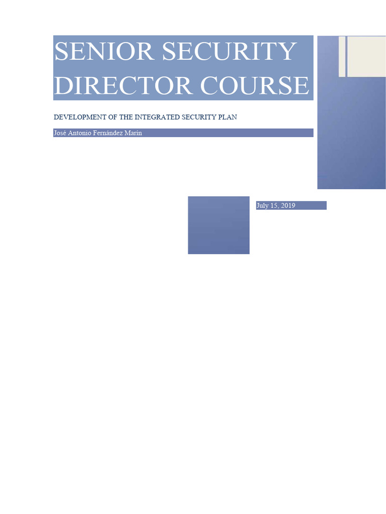 Comprehensive Security Plan Overview | PDF | Risk | Access Control