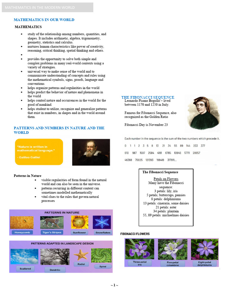 Mathematics in Our World | PDF | Level Of Measurement | Mathematics