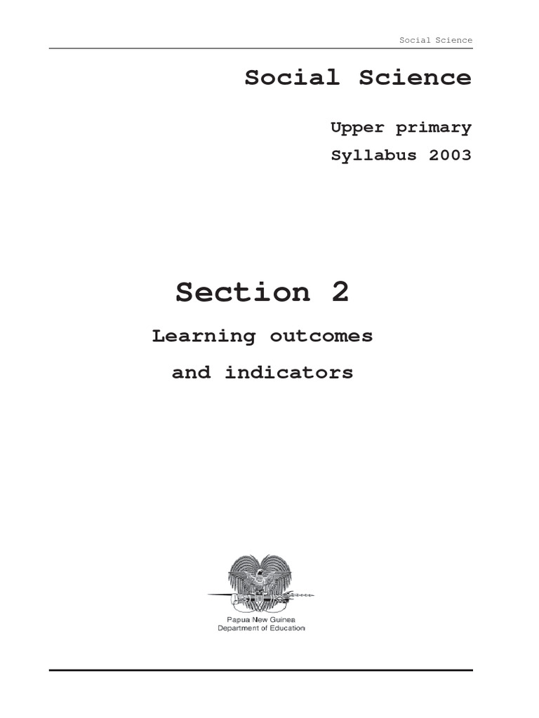 Syllabus Upper Primary Social Science Section2 | PDF | Sustainability | Natural Environment