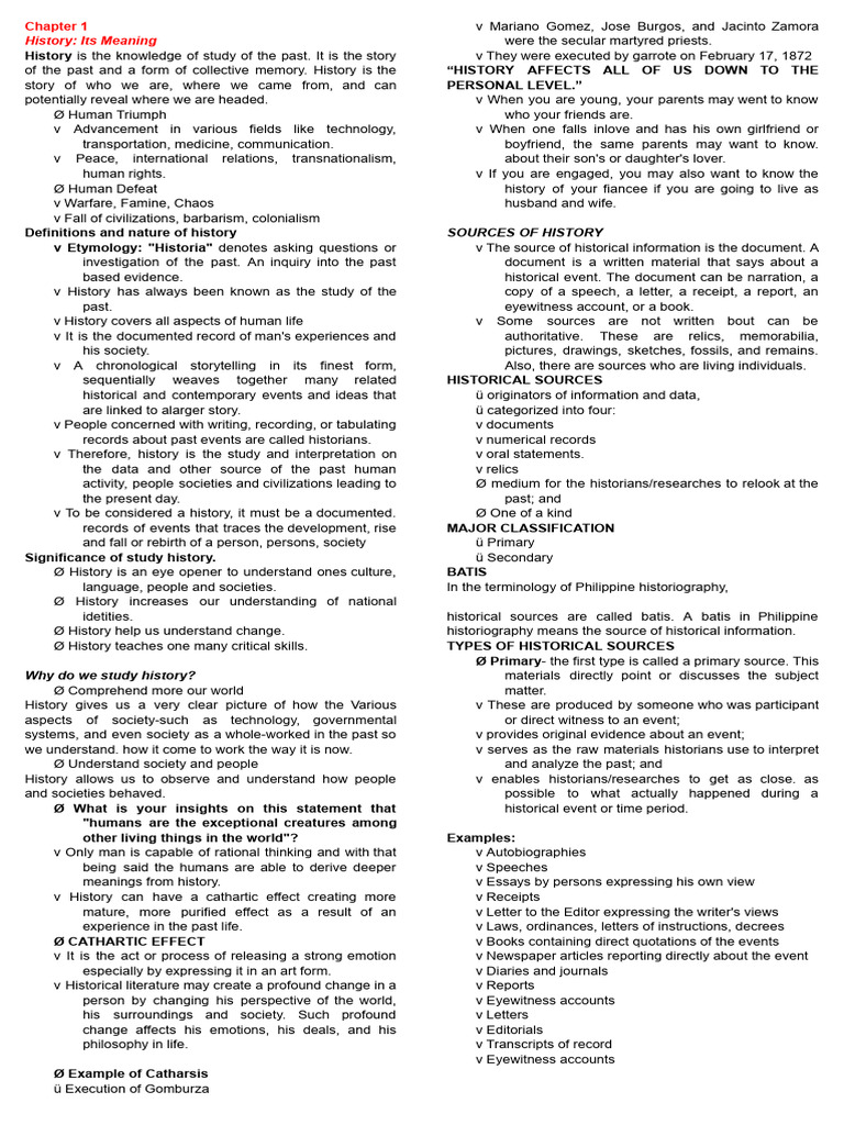 Sources of History | PDF | Tagalog Language | Primary Sources