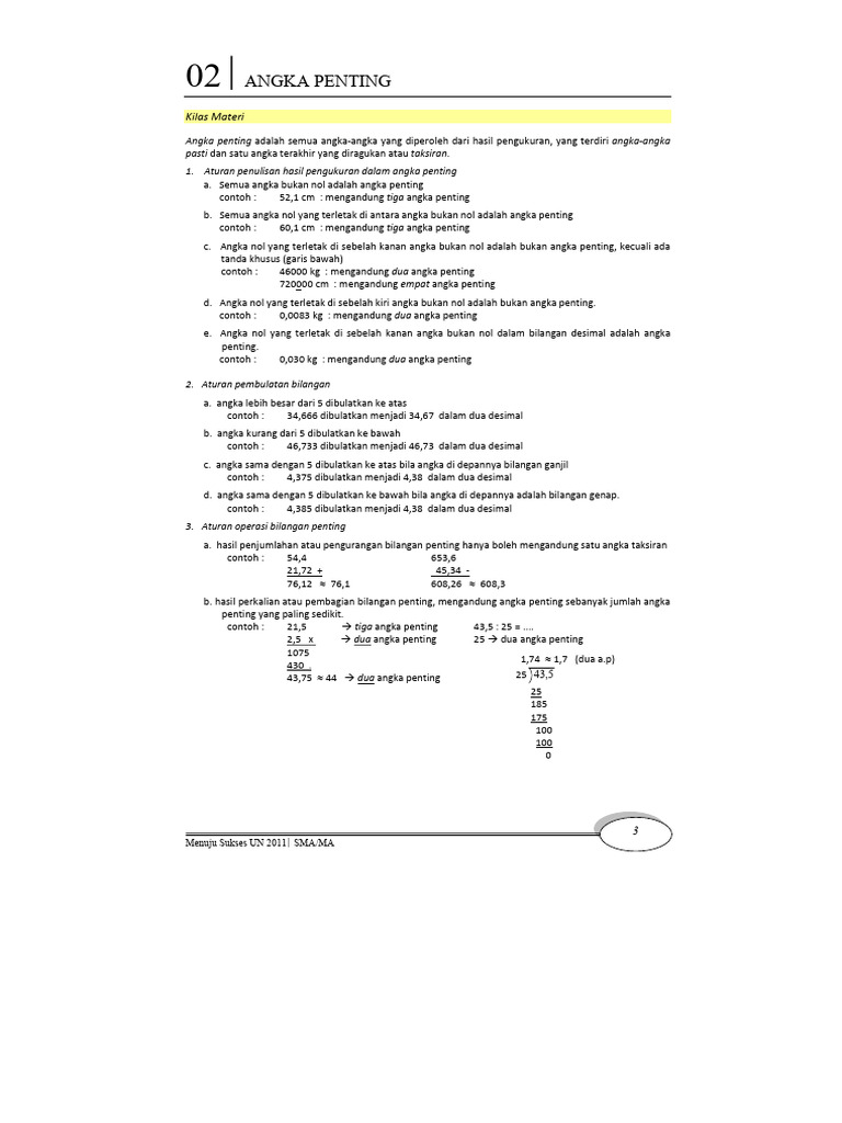 02 Angka Penting | PDF