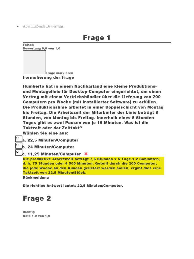 Abschlussprüfung Im Ersten Versuch - Qualitätsmanagement | PDF