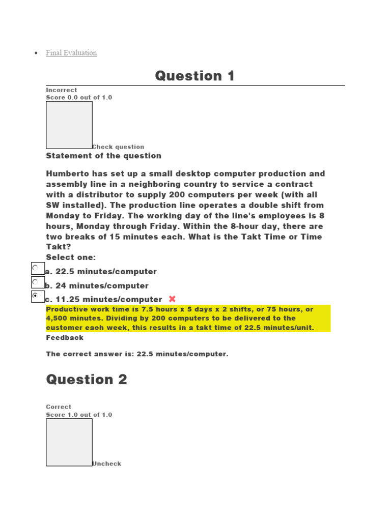 First Attempt Final Exam - Quality Management | PDF | Standard Deviation | Quality Management