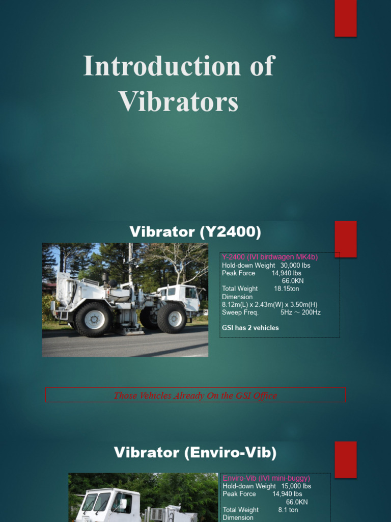 Presentasi Vibroseis | Download Free PDF | Sound | Applied And ...