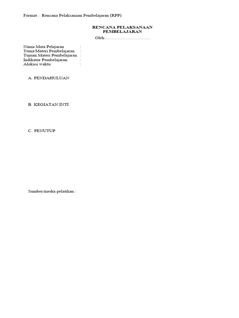 Format RPP CGP 11 REGULER | PDF