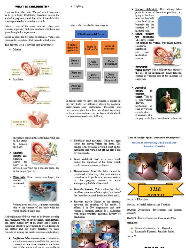 Triptych of Childbirth | PDF | Childbirth | Caesarean Section