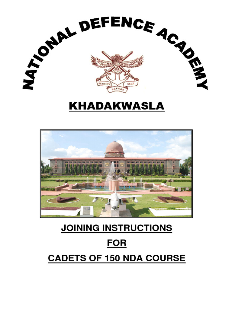 Joining Instruction For Nda 150 Course | PDF