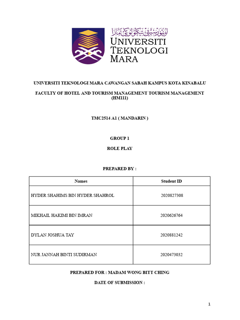 TMC Roleplay Group 1 | PDF