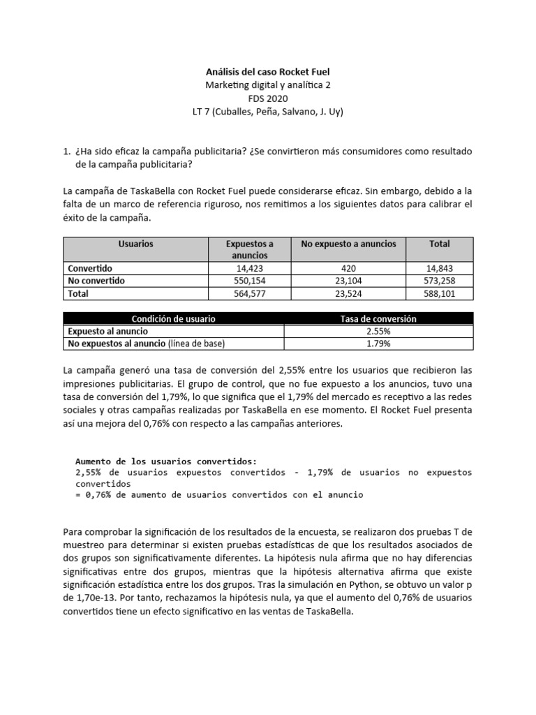 Combustible para Cohetes WAC | PDF | Negocios