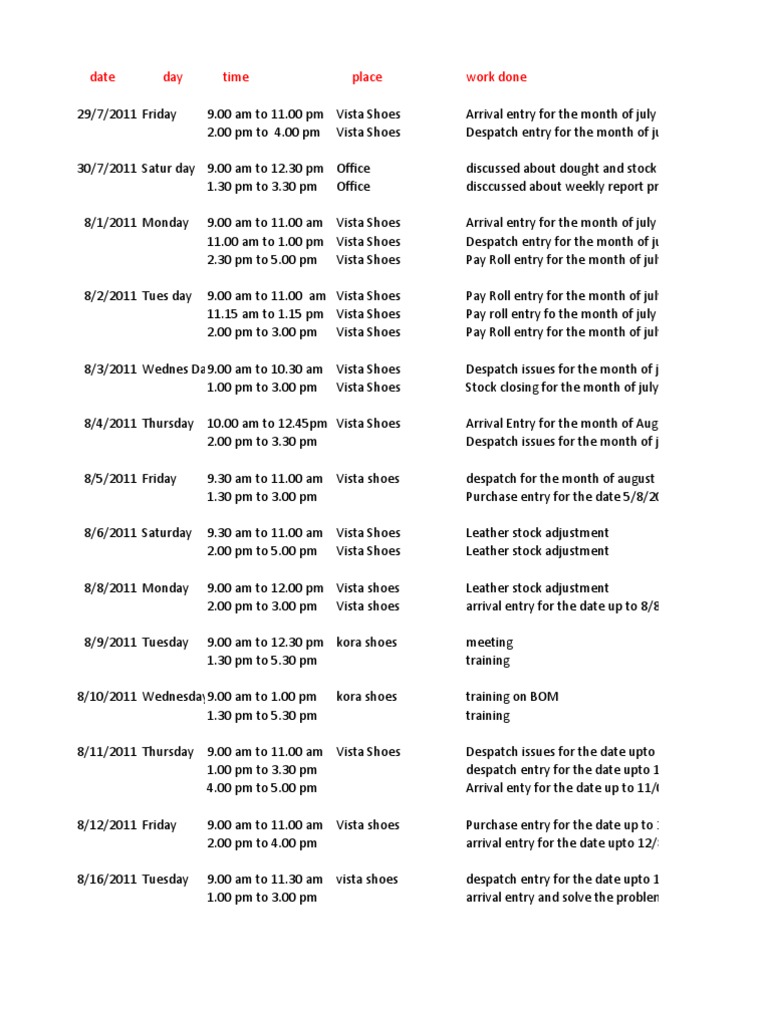 Time Sheet1 | PDF | Software | Computing