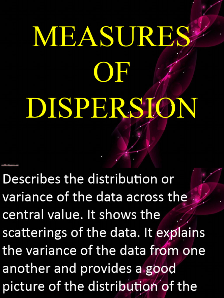 Measures of Dispersion Explained | PDF | Variance | Standard Deviation