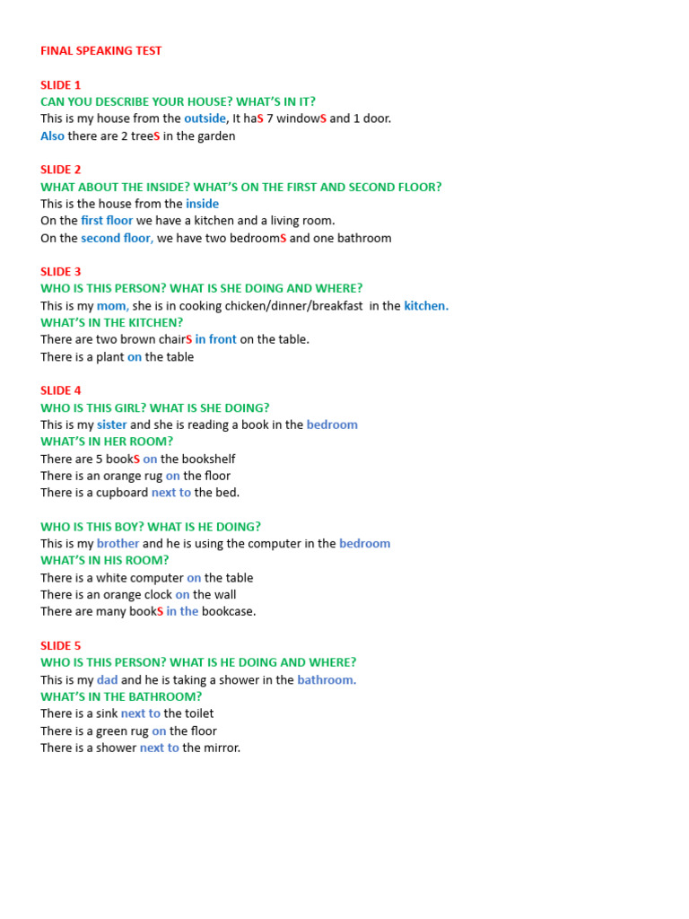 Final Speaking Test Hangout 2 | PDF Final Speaking Test Hangout 2 | PDF