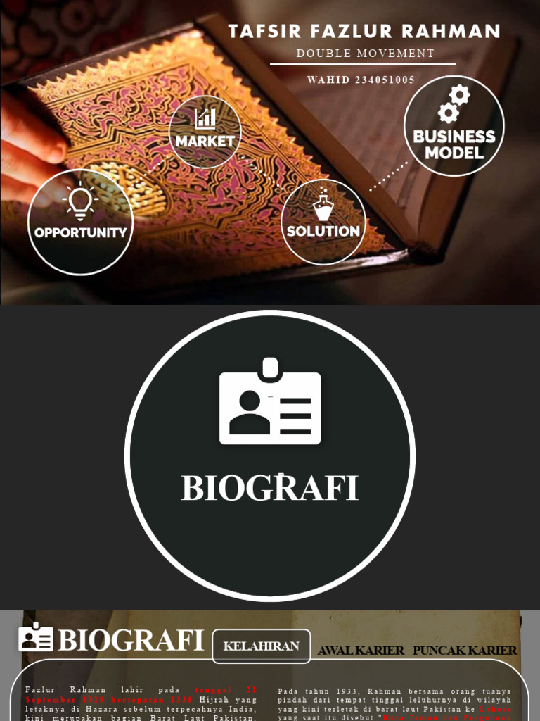 k.5 Wahid Tafsir Fazlur Rahman | PDF