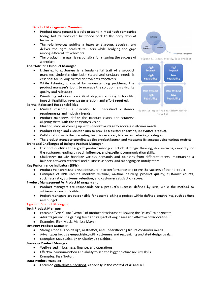Product Management Overview | PDF