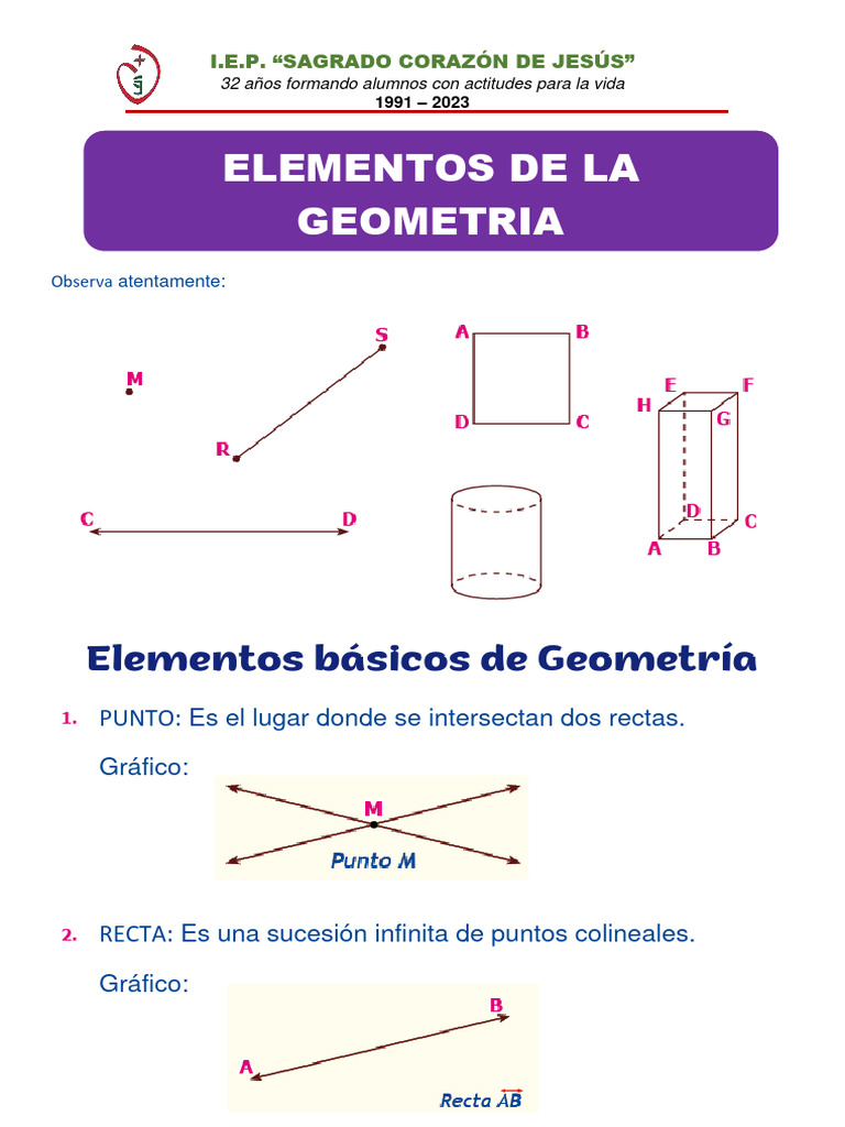 Conceptos Básicos de Geometría | PDF | Hogar, jardinería y bricolaje