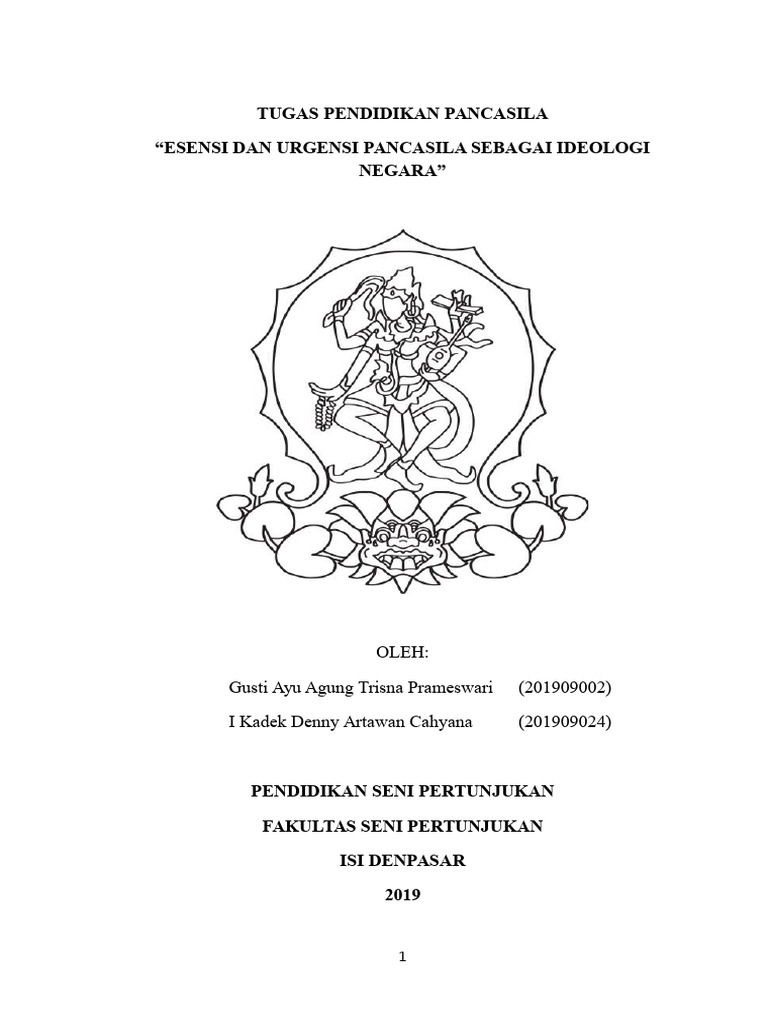 Esensi Dan Urgensi Pancasila Sebagai Ide | PDF Esensi Dan Urgensi Pancasila Sebagai Ide | PDF