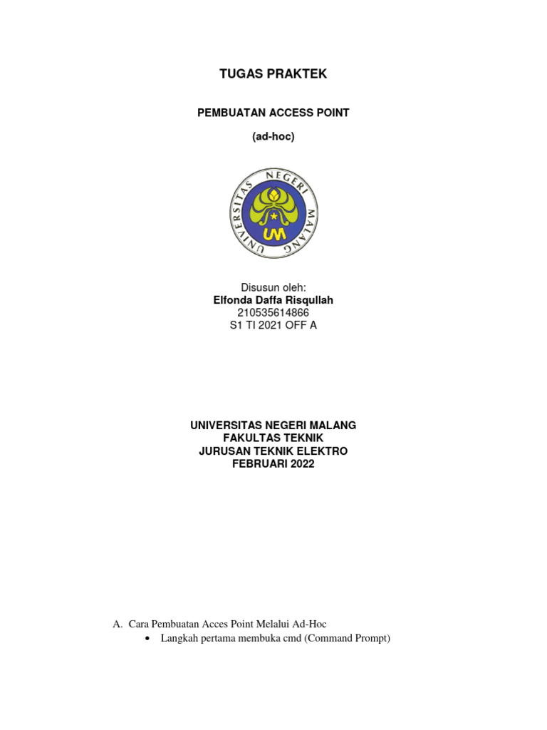 Elfonda Daffa Risqullah - 210535614866 - Tugas Praktek Individu Access ...