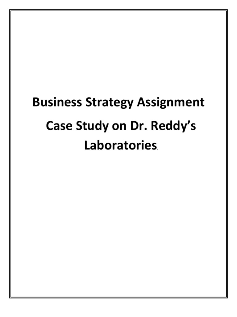 Business Strategy Assignment | PDF | Pharmaceutical Drug | Generic Drug
