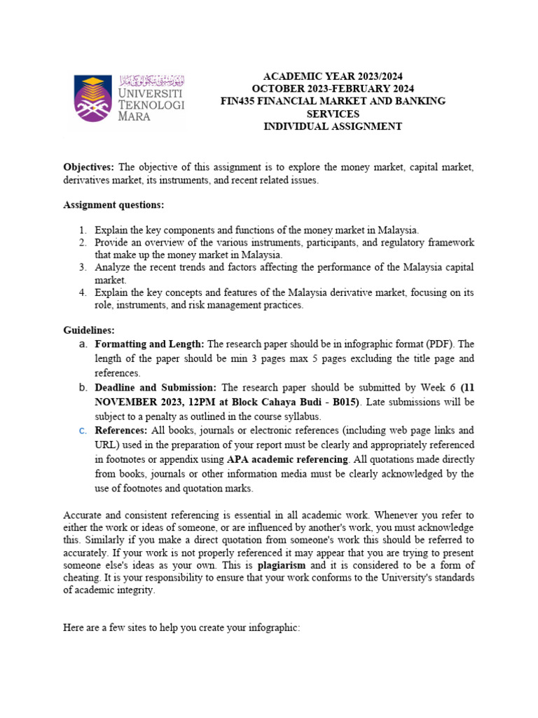 Assignment - Individual Brief | PDF | Infographics | Academic Publishing