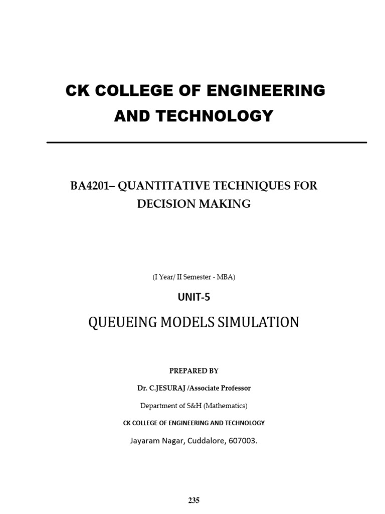 Unit 5 Pdf Applied Mathematics Statistical Theory
