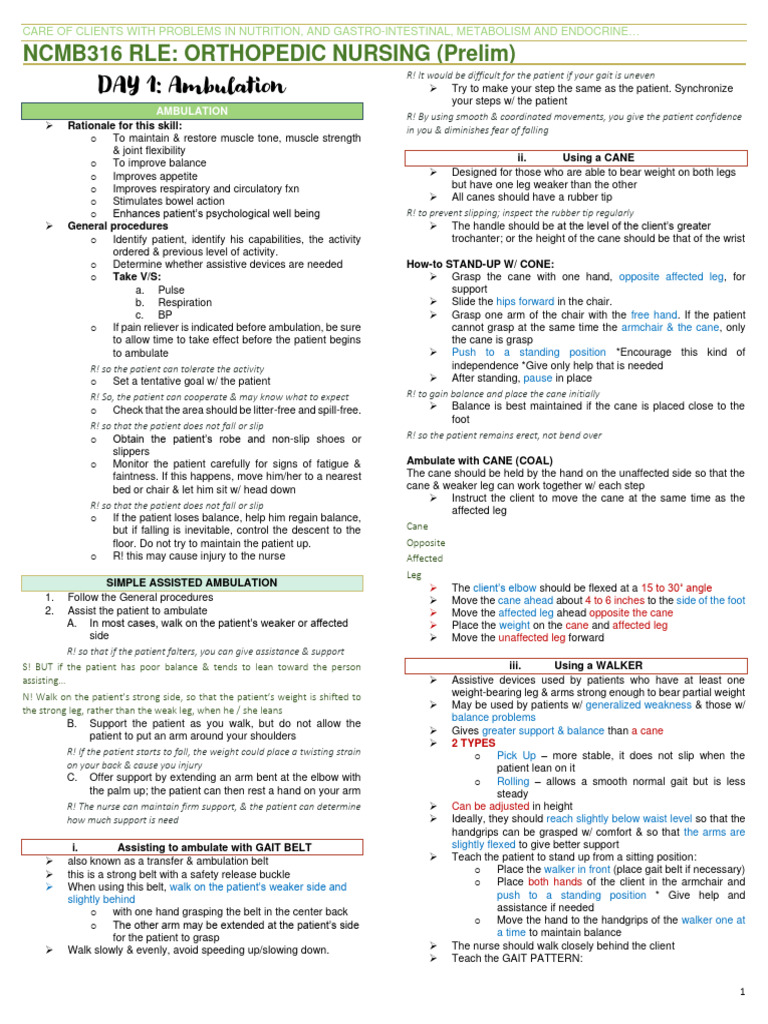 NCMB 316 Rle Prelims | PDF | Hip | Musculoskeletal System