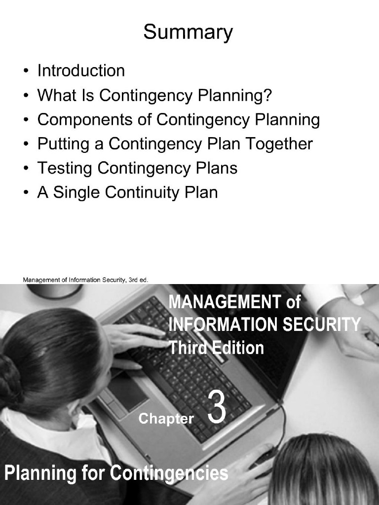 Chapter 3 - Planning For Contingencies | PDF
