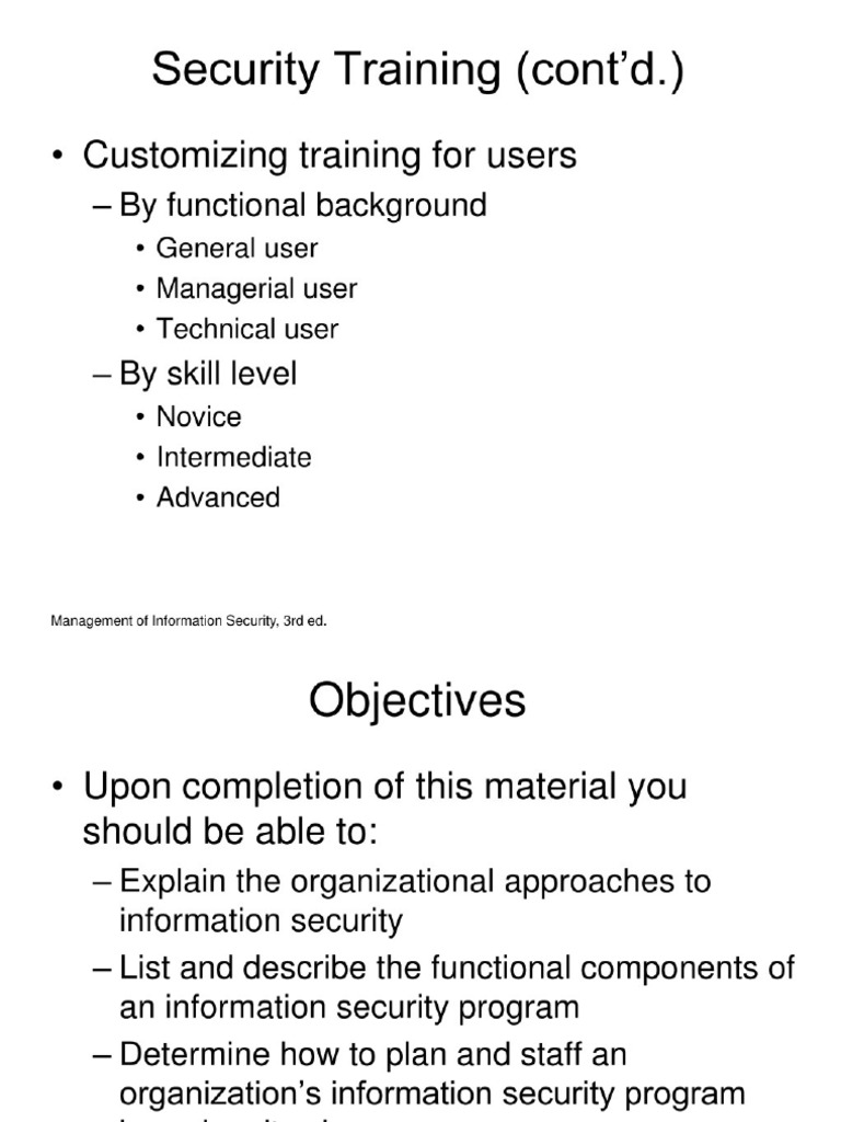 Chapter 5 - Developing The Security Program | PDF