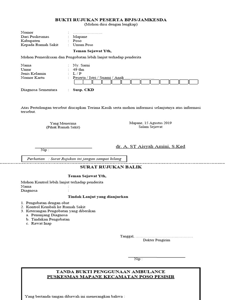 Format Klaim Ambulance Pdf